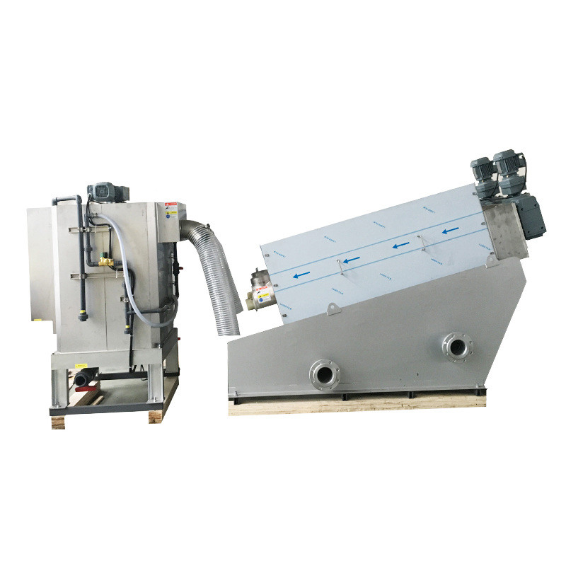 Enclosed Dewatering Screw Press Machine Durable Structure Corrosion ...