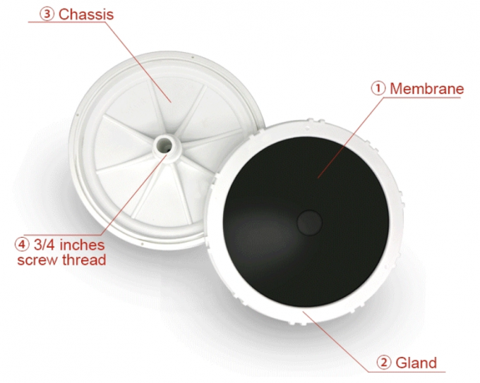 9 Inch Bubble Disc Diffuser 1000 M3/H Capacity Disc Type Air Diffuser
