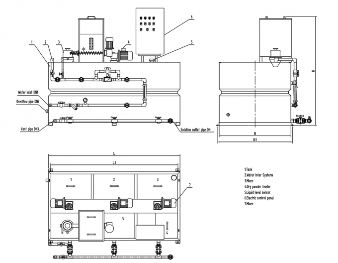 SUS304 Automatic Dosing Machine Polymer Dosing System Simple Operation
